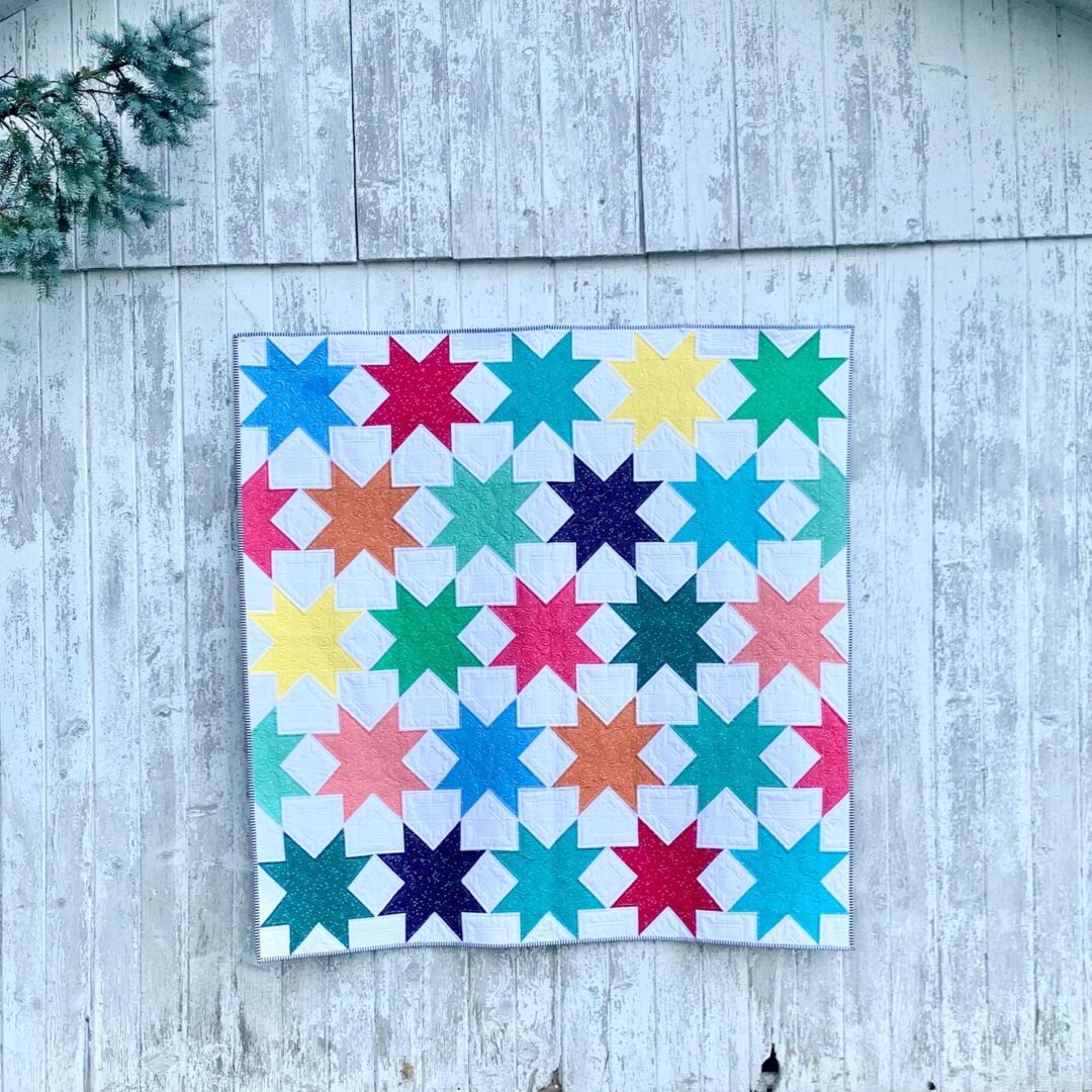 Offset Star Quilt Pattern Free By Then Came June - Bre T Quilt Designs