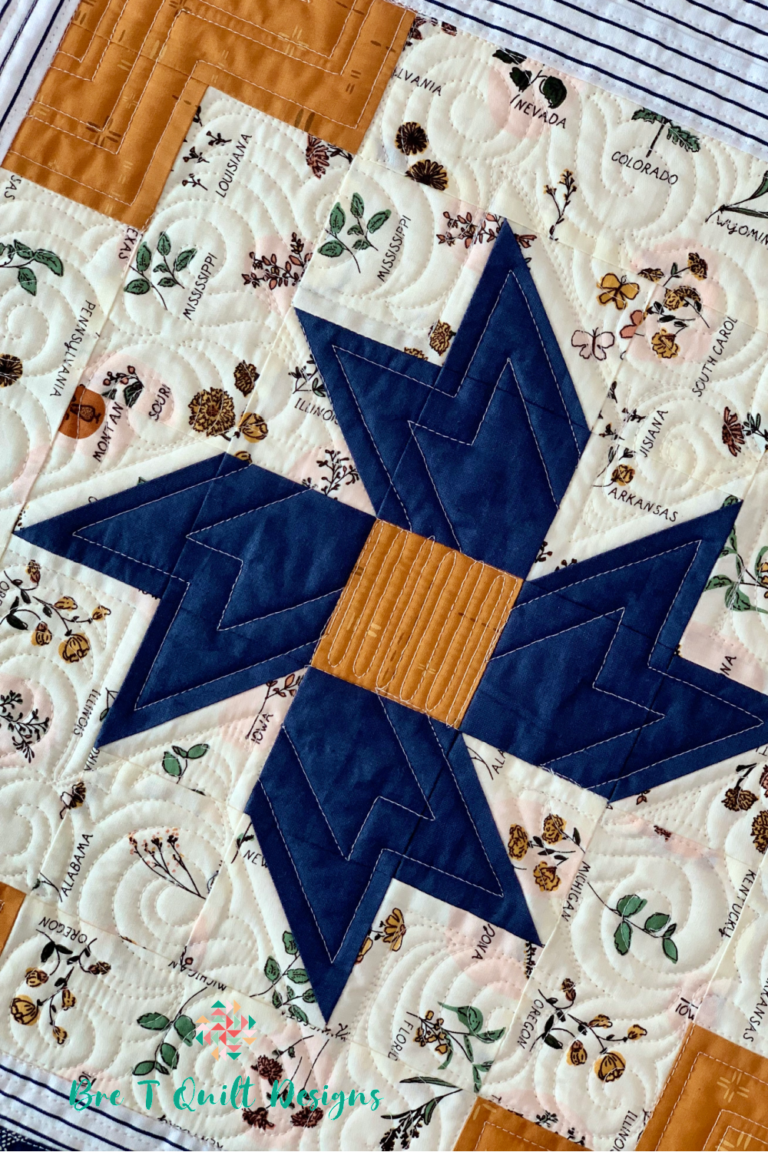 Floral Hall Flower Quilt Pattern - Bre T Quilt Designs