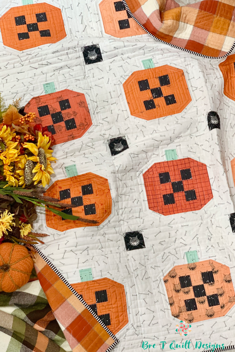 Pumpkin Quilt Pattern - Pumpkin Patched - Bre T Quilt Designs