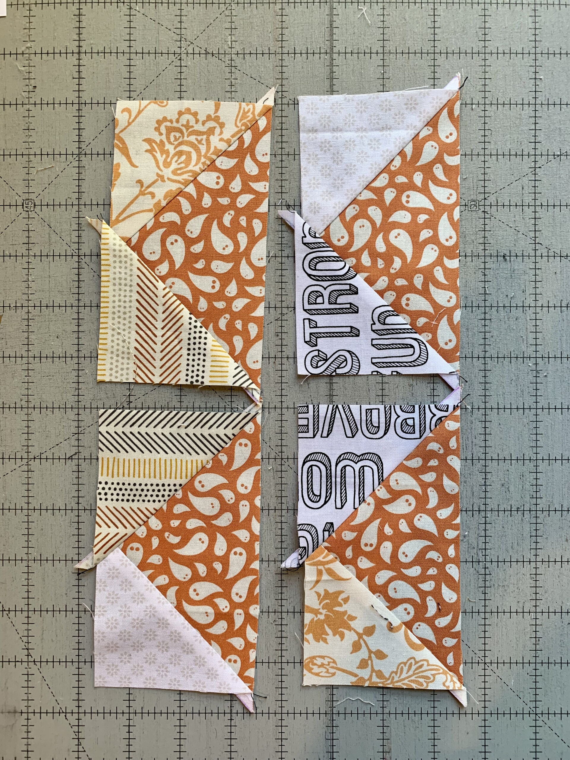 Flying Geese How To Make No-Waste Four At A Time - Bre T Quilt Designs