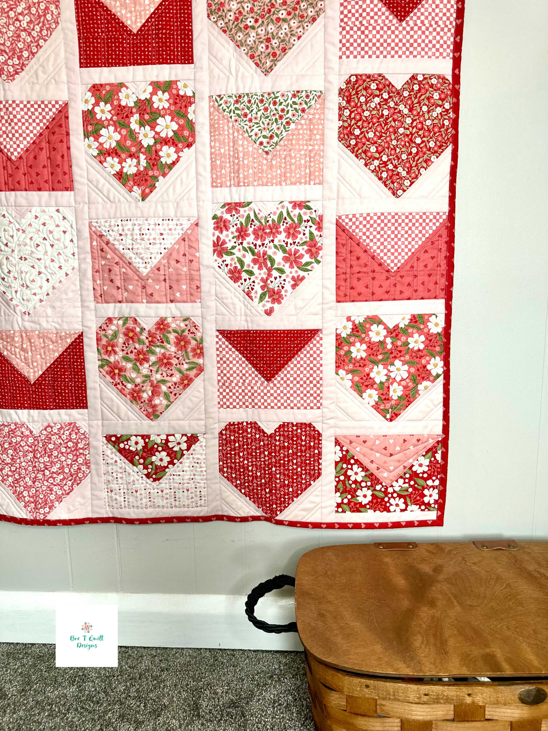 A Valentine’s Day Heart Quilt Pattern You’ll Love Making - Bre T Quilt ...