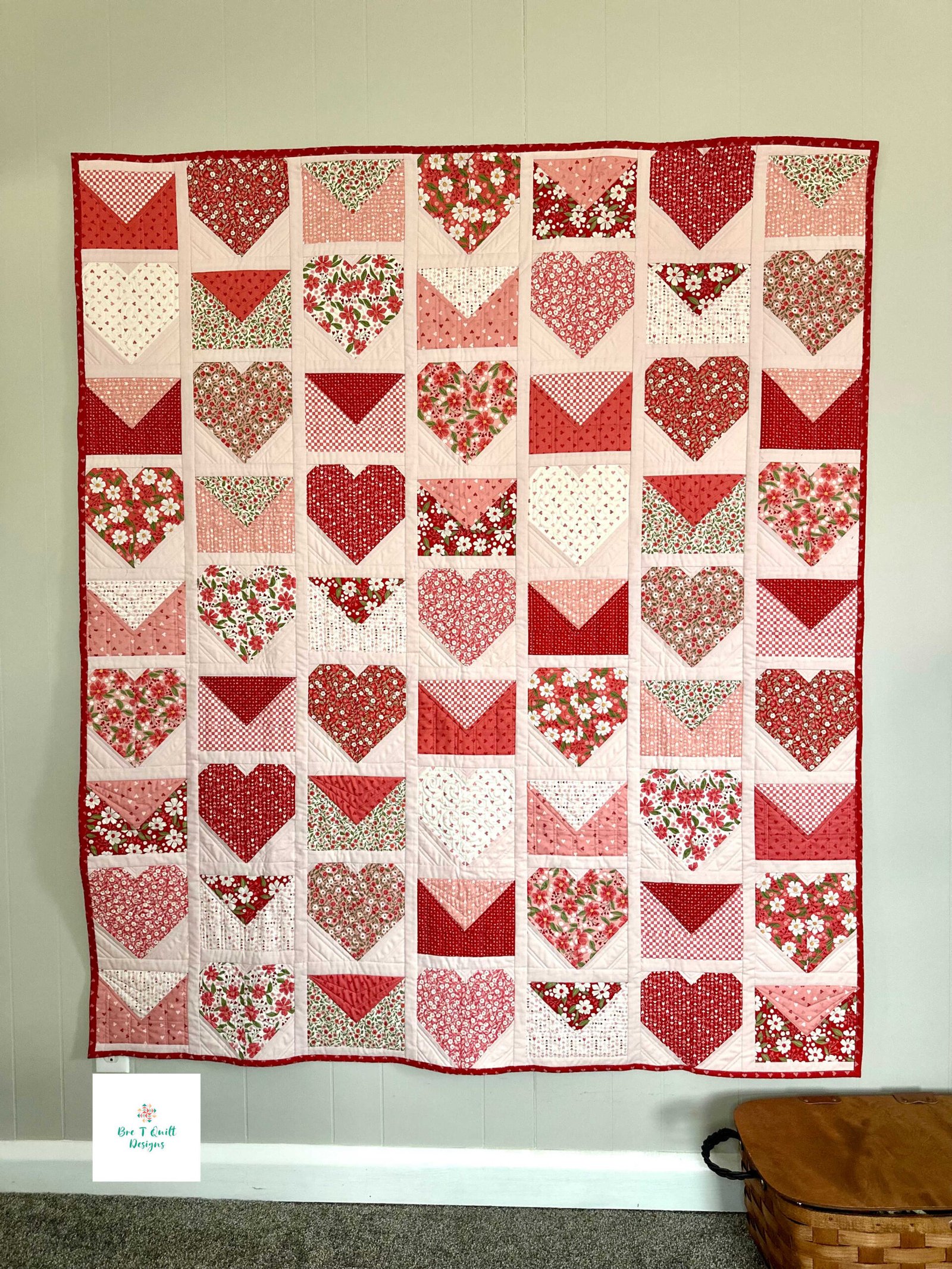A Valentine’s Day Heart Quilt Pattern You’ll Love Making - Bre T Quilt ...